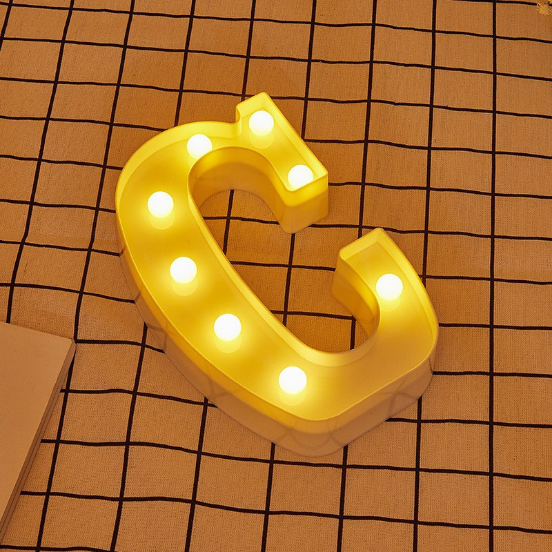Letra C Led Luminosa | FestasParty