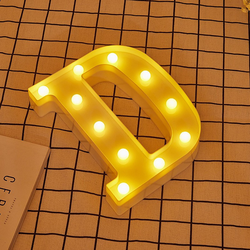 Letra D Led Luminosa | FestasParty