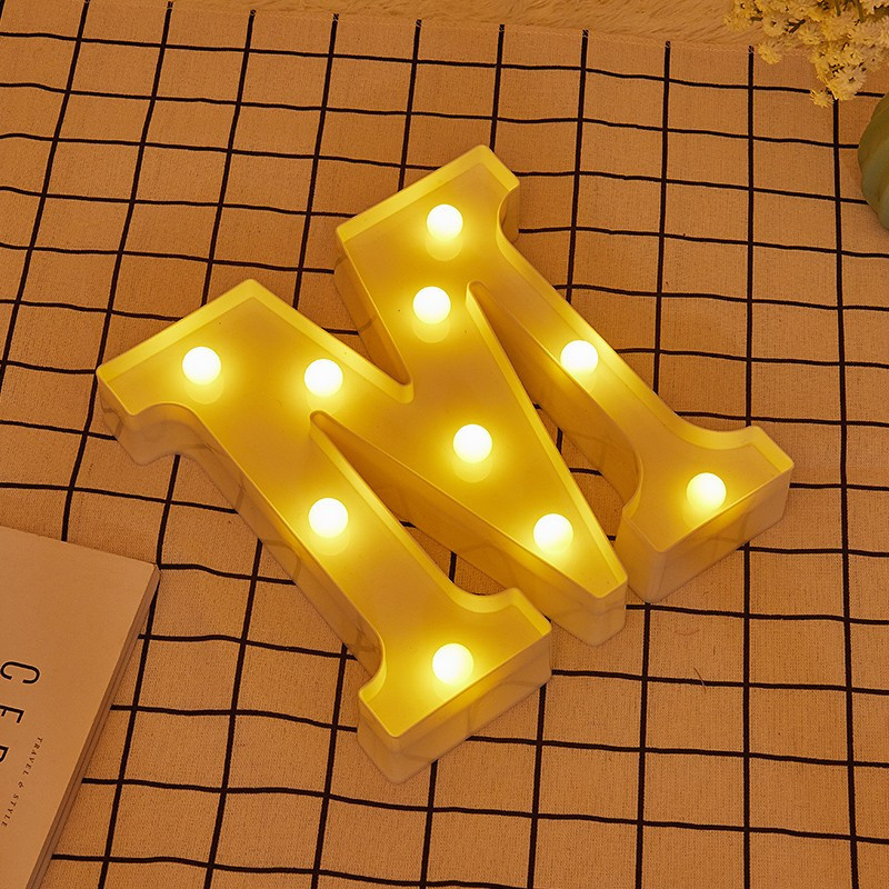 Letra M Led Luminosa | FestasParty
